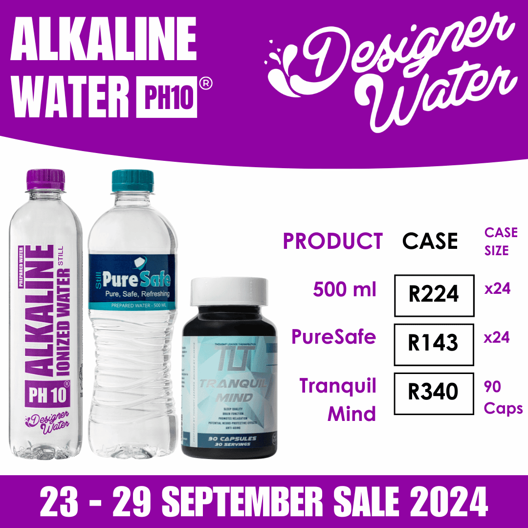 Sale 23 - 29 September - Designer Water South Africa